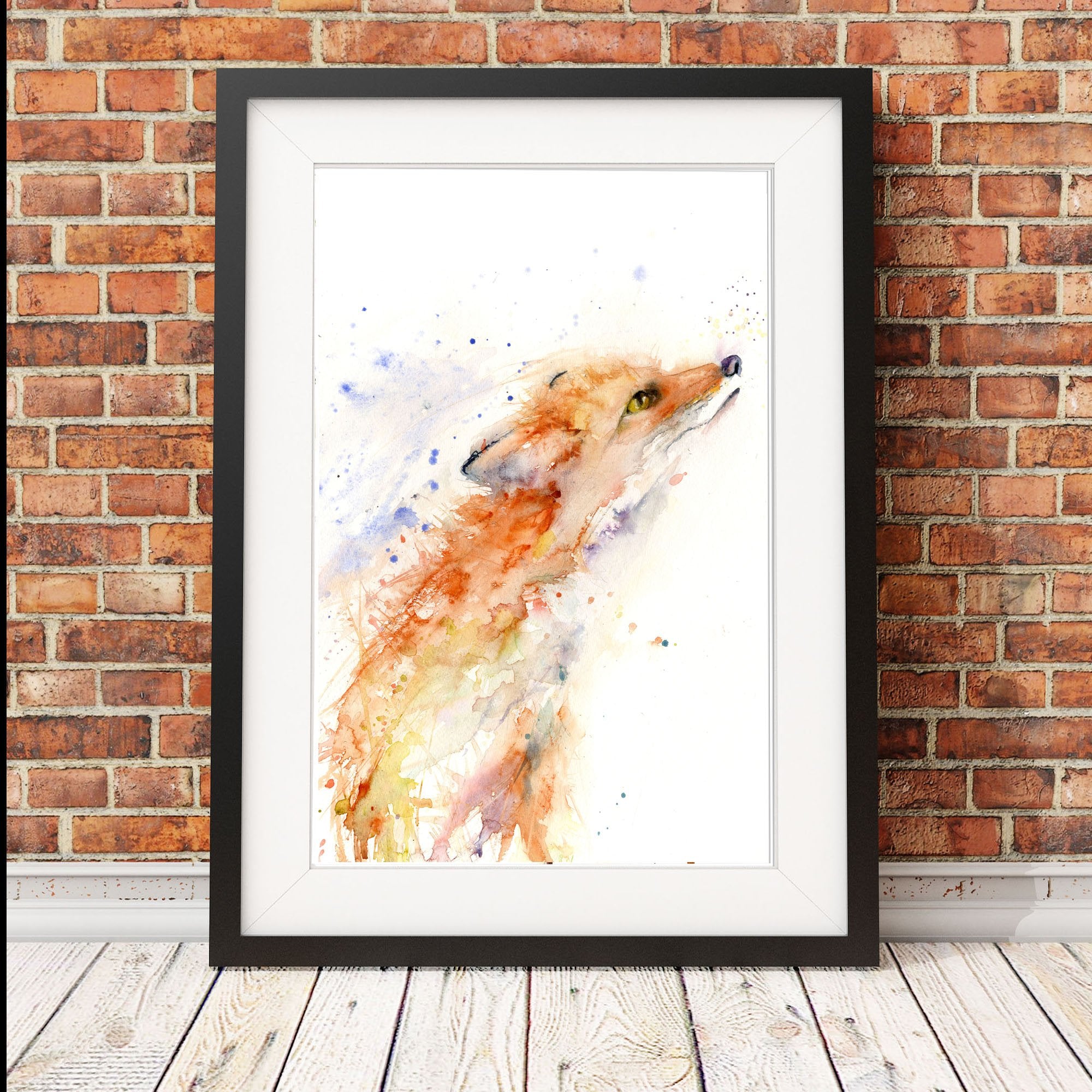 Limited edition red fox watercolour prints direct from the artist – Jen ...