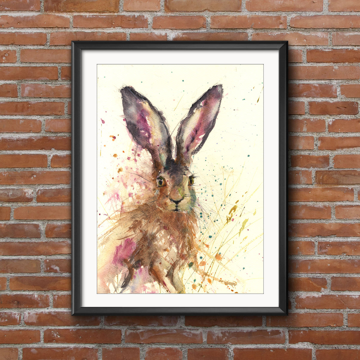 Amber limited edition hare print – Jen Buckley Art