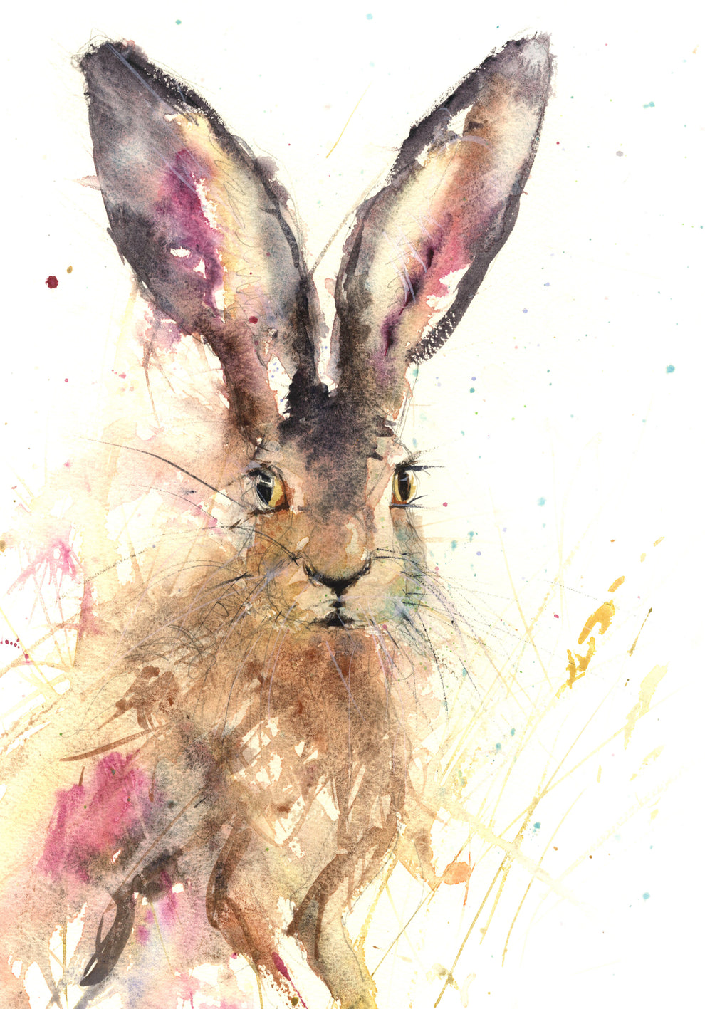 Amber limited edition hare print – Jen Buckley Art