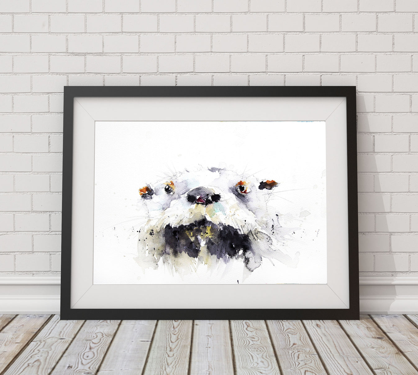 JEN BUCKLEY signed LIMITED EDITION PRINT of original OTTER painting ...