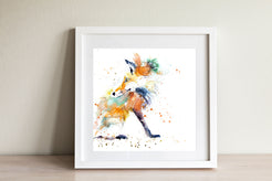 JEN BUCKLEY ART PRINT of my original RED FOX watercolour – Jen Buckley Art