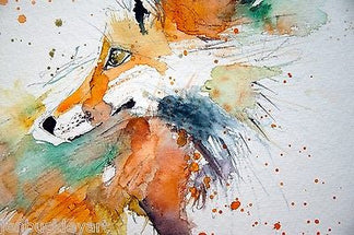 JEN BUCKLEY ART PRINT of my original RED FOX watercolour – Jen Buckley Art