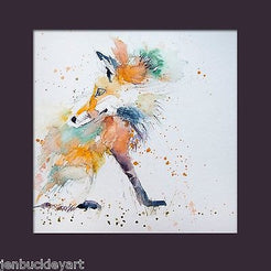 JEN BUCKLEY ART PRINT of my original RED FOX watercolour – Jen Buckley Art