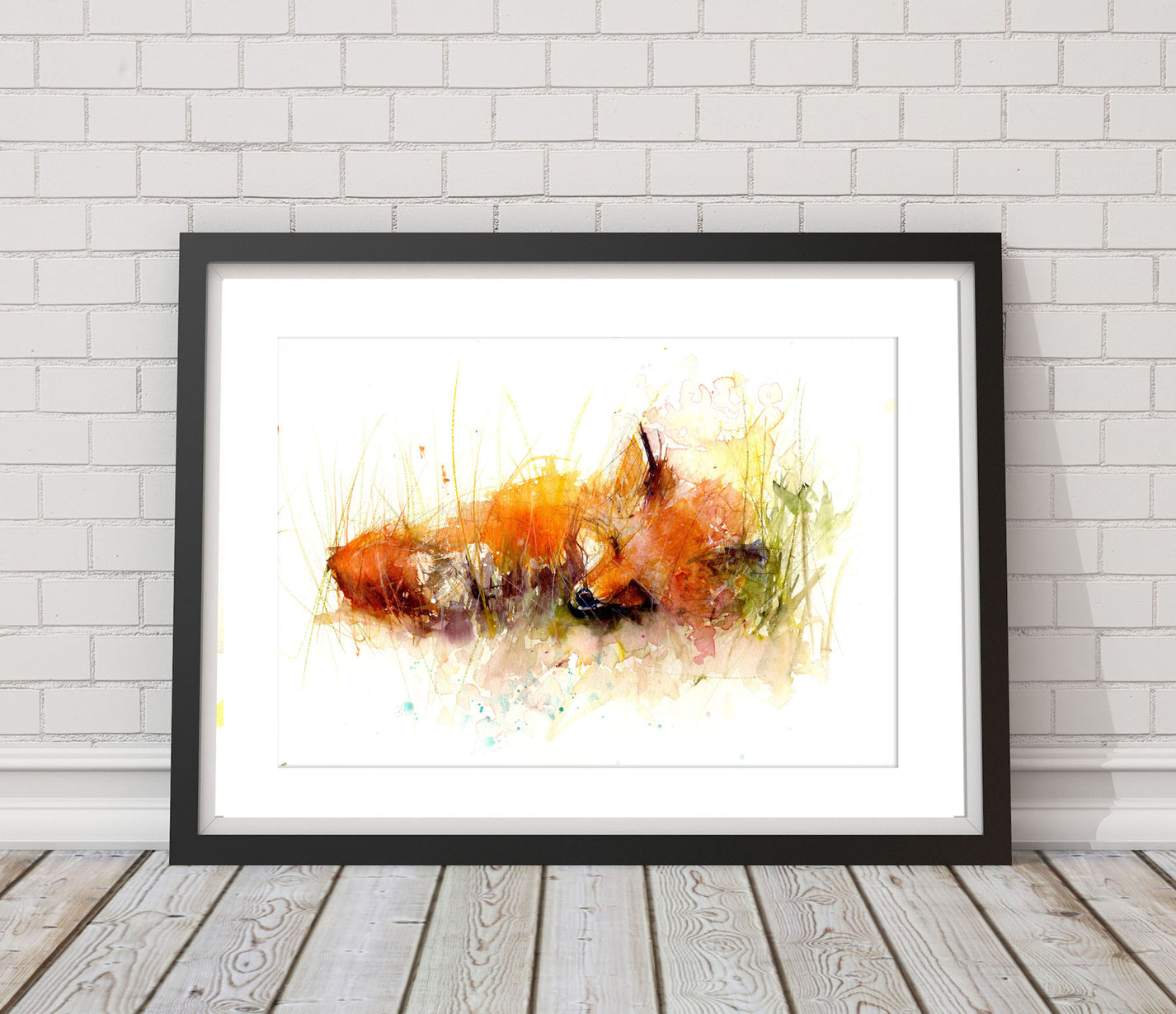 LIMITED EDITON PRINT 'Sleeping Fox' – Jen Buckley Art