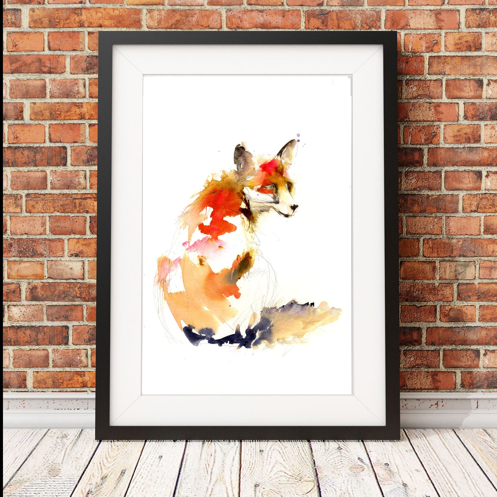 LIMITED EDITON PRINT 'sitting red fox' – Jen Buckley Art