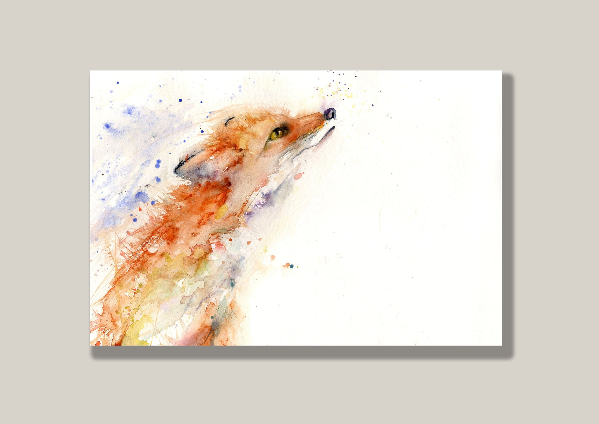 Limited edition print from original watercolour - red fox "Ruby" – Jen ...