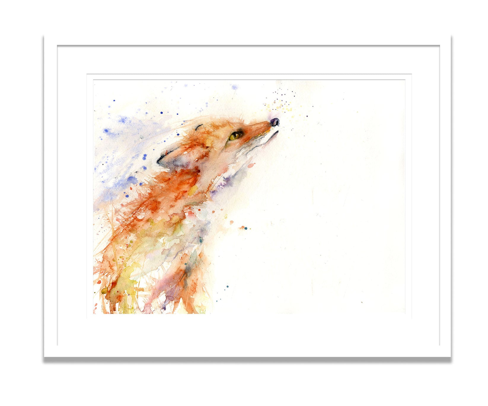 Limited edition print from original watercolour - red fox "Ruby" – Jen ...