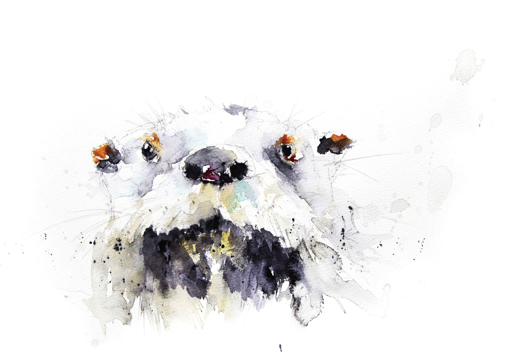 JEN BUCKLEY signed LIMITED EDITION PRINT of original OTTER painting ...